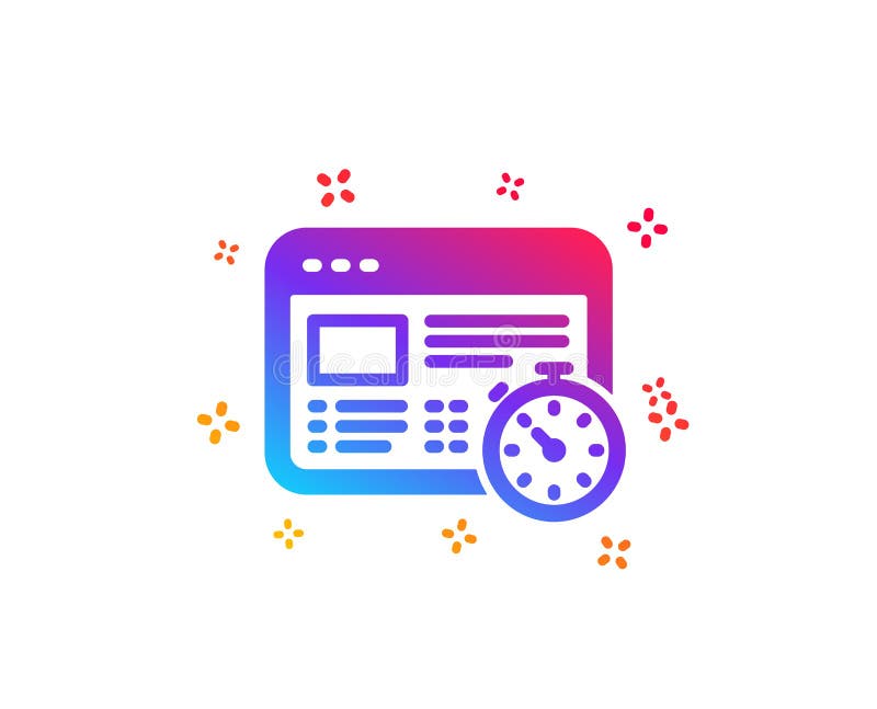 Web Timer Icon. Online Quiz Test Sign. Vector Stock Vector ...