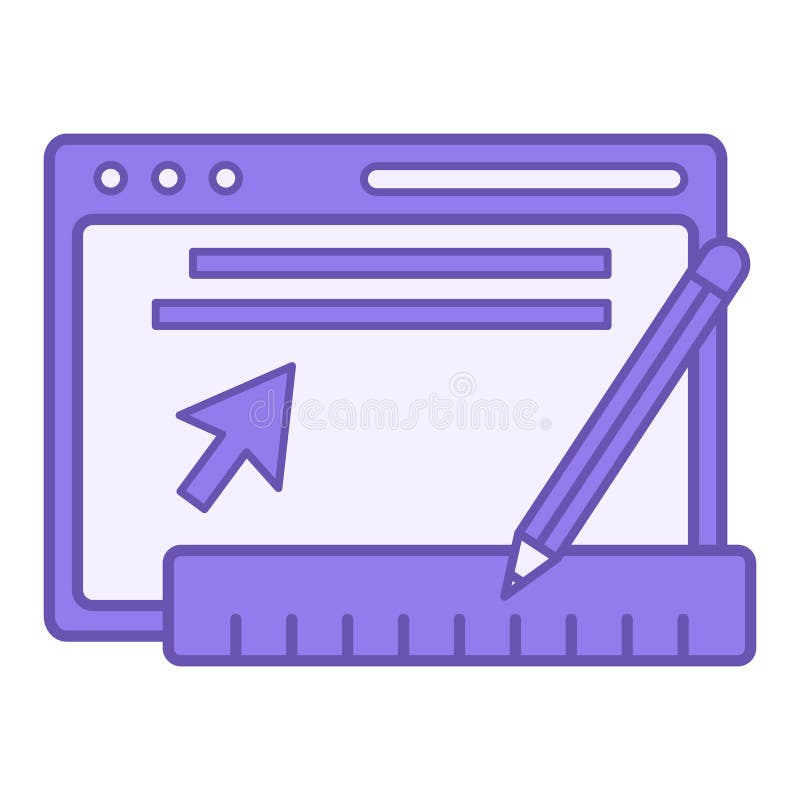 Web Tools Color Icon. stock vector. Illustration of device - 338406435