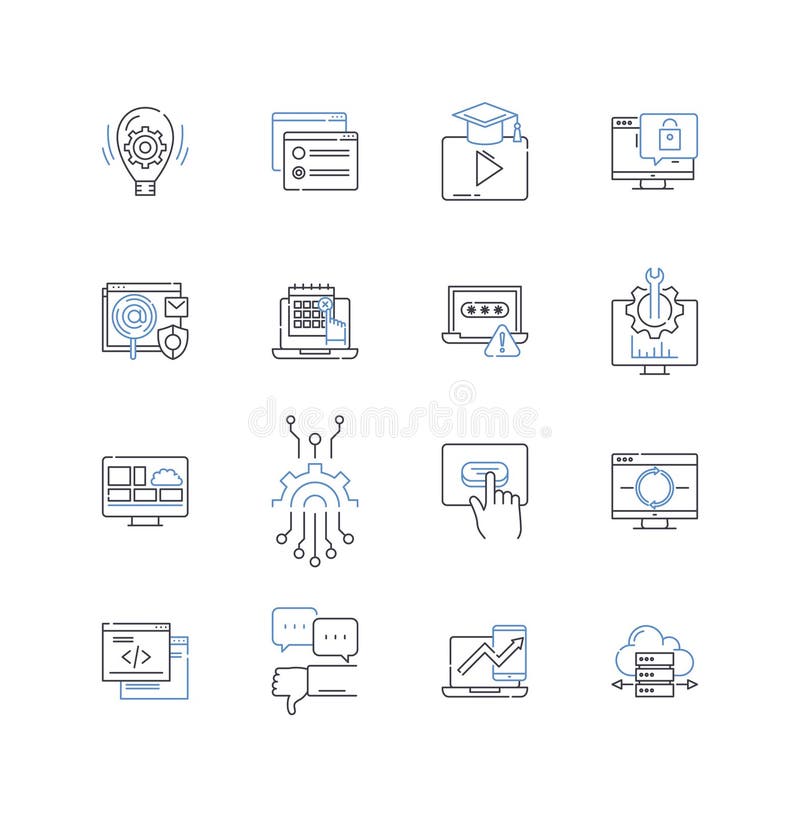Web Tools Line Icons Collection Browser Html Css Javascript Responsive Mobile Bootstrap