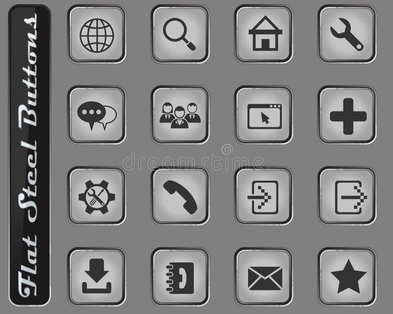 Web tools icon set stock vector. Illustration of plus - 131703309