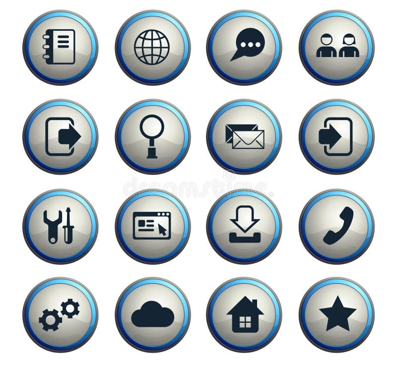 Web tools icon set stock vector. Illustration of user - 127750117