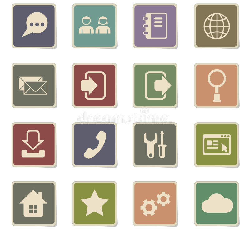 Web tools icon set stock illustration. Illustration of tools - 121860529