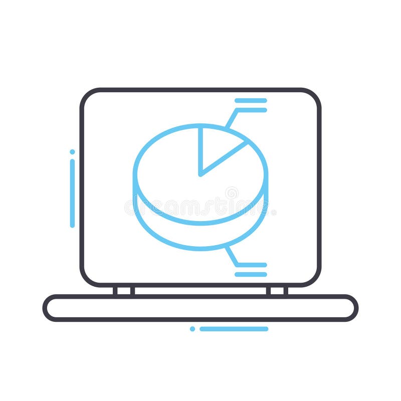 Web Traffic Analytics Line Icon, Outline Symbol, Vector Illustration ... Web Traffic Analytics Line Icon, Outline Symbol, Vector Illustration ...