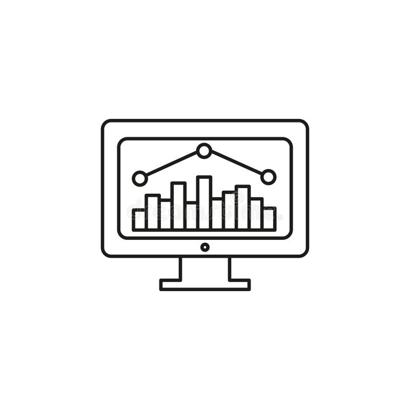Web Traffic Icon Flat Line Symbol Set Stock Illustration - Illustration ...