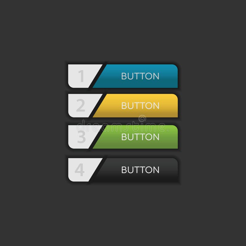 Web and Ui Application Color Button Icon for Modern Website Stock ... Web and Ui Application Color Button Icon for Modern Website Stock ...