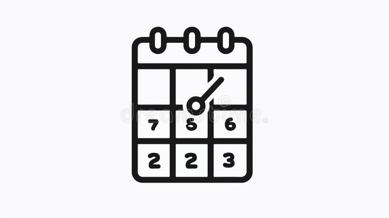 Web and UI Calendar Icon Design for Digital Scheduling and Time ...