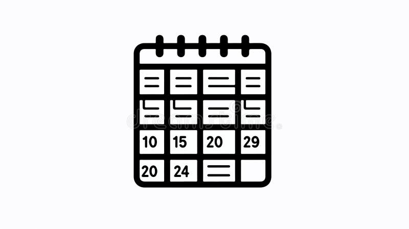 Web and UI Calendar Icon Design for Digital Scheduling and Time ...