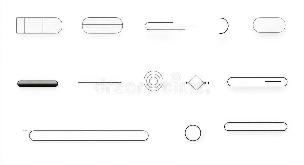 The Web and UI Design Minimalist Linear Icons Set Includes Search ...