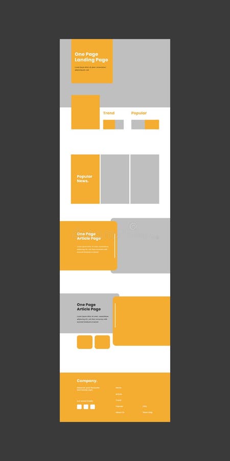 Web UI Design Tempplate for Online Business Editable File Stock Vector ...