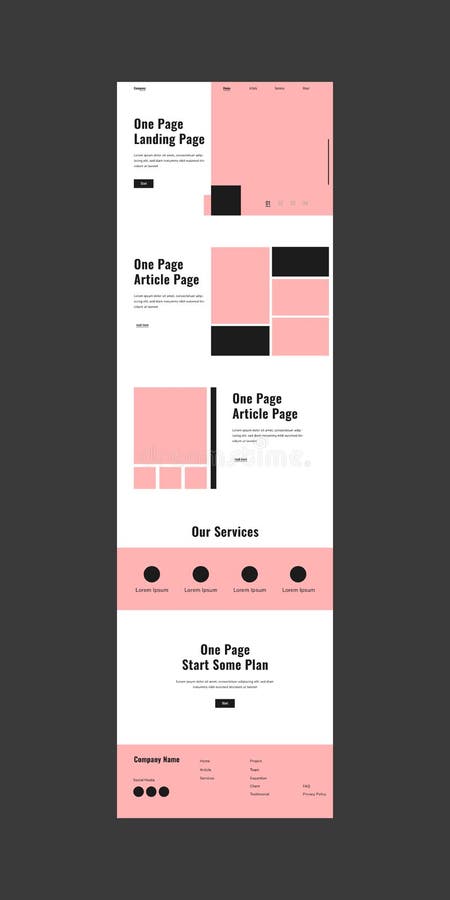 Web UI Design Tempplate for Online Business Editable File Stock Vector ...