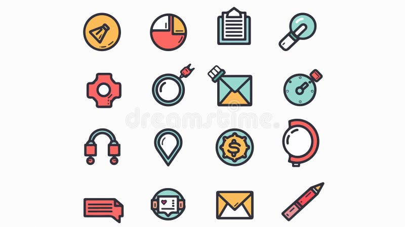 Modern Web and UI Search Icon for Professional Designs Stock ...