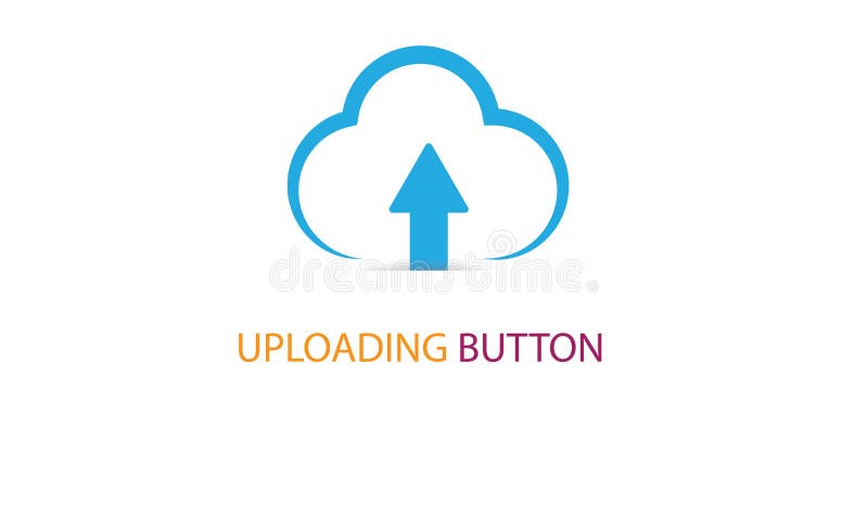 Web Upload Button Logo Template Web Upload Icon Web Upload Symbol Stock Vector - Illustration of ...