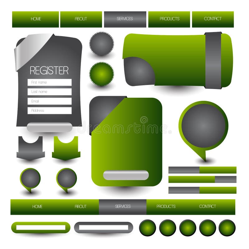 Web User Interface Element . Vector Stock Vector - Illustration of discount, concept: 54118155