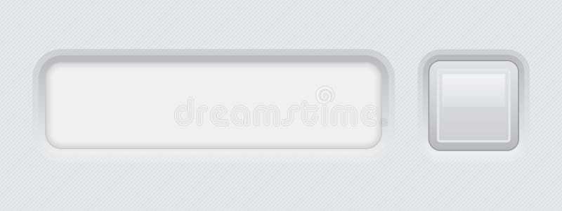 Web User Interface. Input Form and Blank Button Stock Vector ...