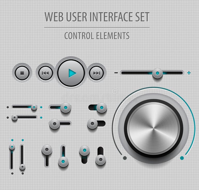 Grey Gui User Interface Stock Illustrations – 335 Grey Gui User ...