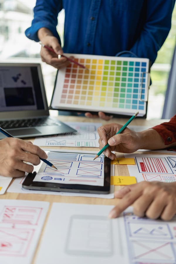 The Web Ux Ui Design Team is Writing Code and Layers To Customize the ... The Web Ux Ui Design Team is Writing Code and Layers To Customize the ...
