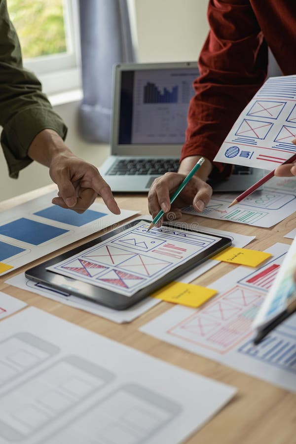 The Web Ux Ui Design Team is Writing Code and Layers To Customize the ... The Web Ux Ui Design Team is Writing Code and Layers To Customize the ...
