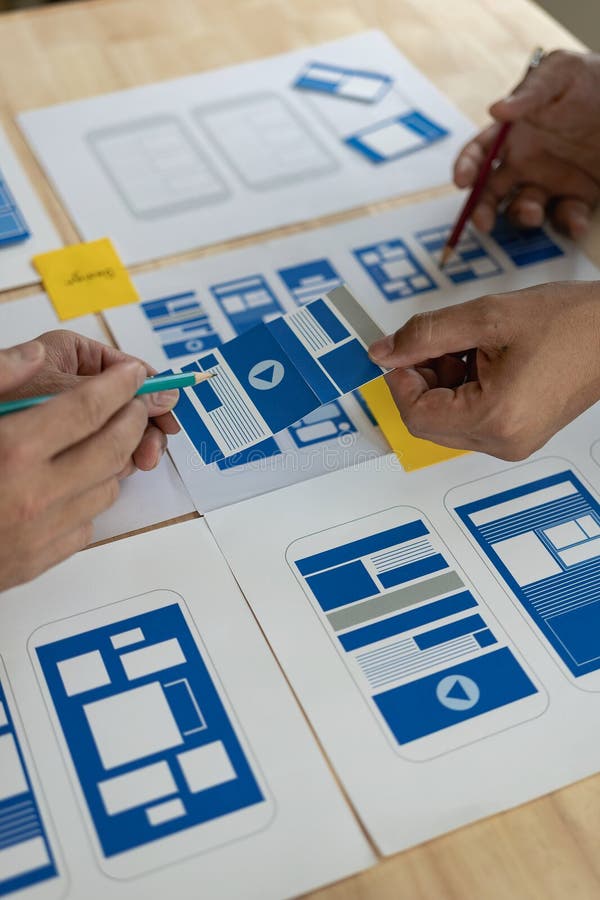 The Web Ux Ui Design Team is Writing Code and Layers To Customize the ...