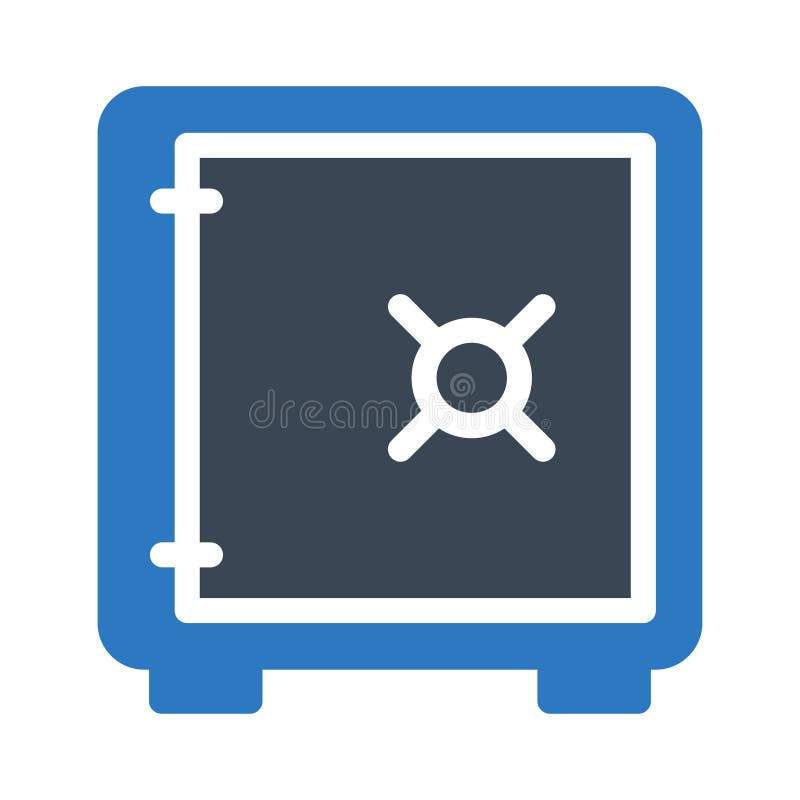 Vault Glyph Flat Vector Icon Stock Vector - Illustration of mobile ...
