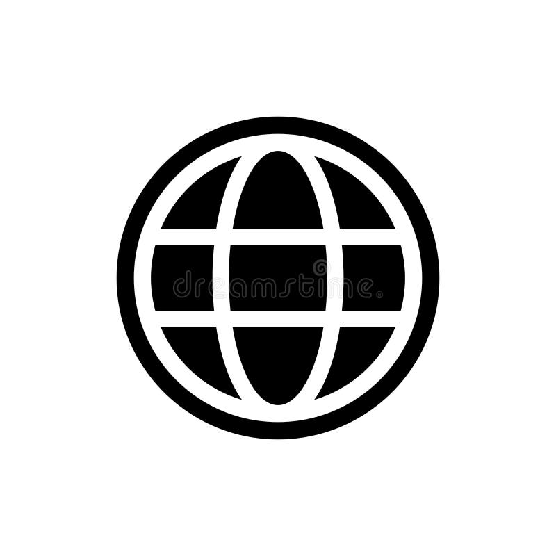 Web Vector Icon in Trendy Flat Style Isolated. Globe Web Symbol ...