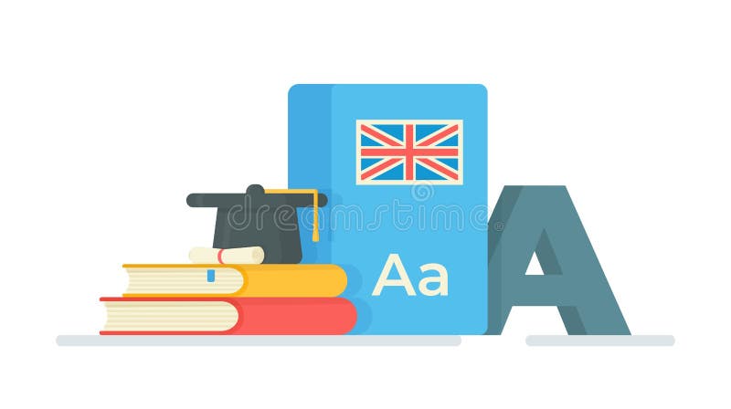 English Language Books Desk Stock Illustrations – 32 English Language ...