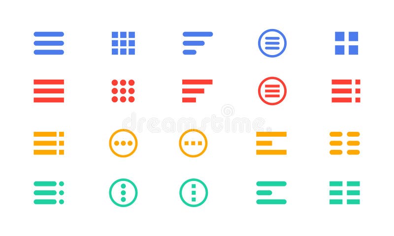 Hamburger Menu Bar Eyeball Glossy Elegant Pink Round Button Abstract ...