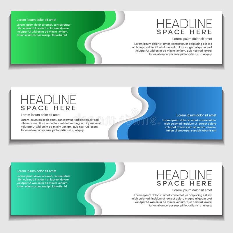 Web, Website Banner Abstract Modern Wavy, Wave Design Simple, Clean ...