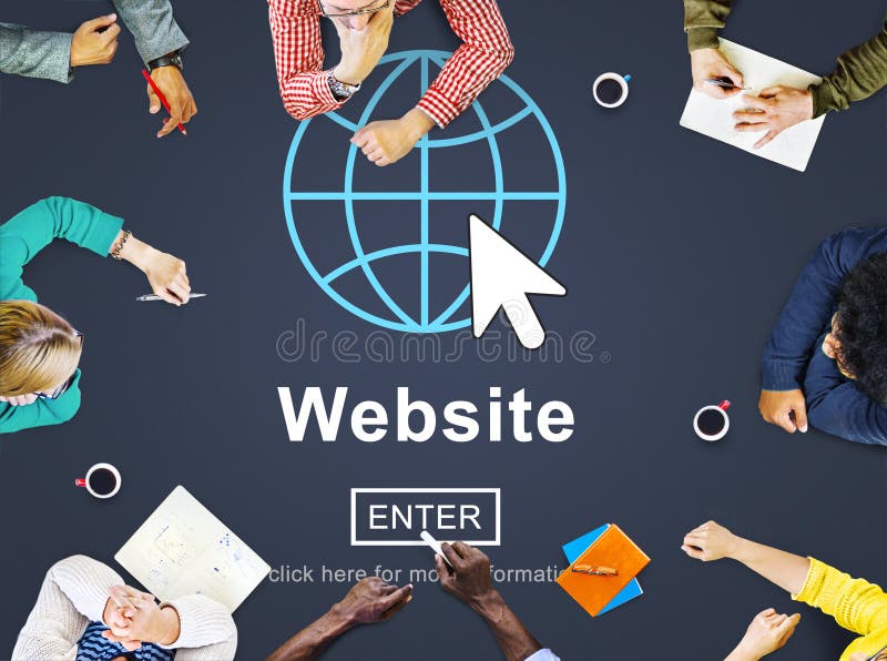 Web Website WWW Browser Internet Networking Concept Stock Photo - Image ...
