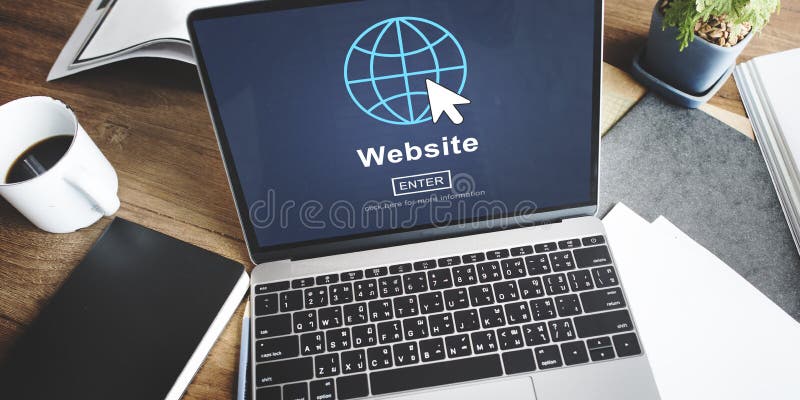 Web Website WWW Browser Internet Networking Concept Stock Photo - Image ...