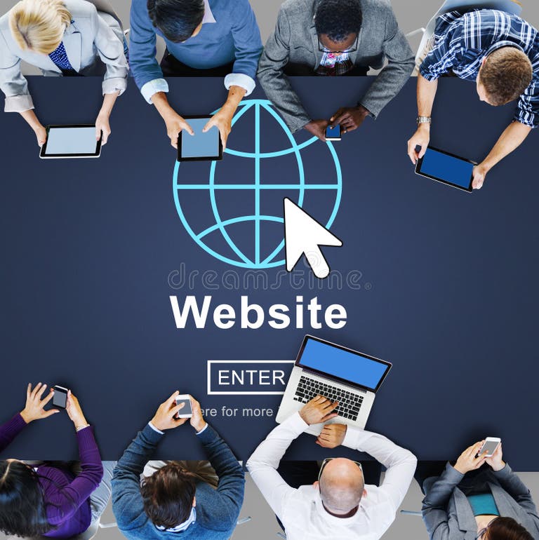 Web Website WWW Browser Internet Networking Concept Stock Image - Image ...