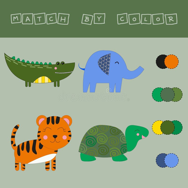 Worksheet vector design, stock illustration. Illustration of animals ...