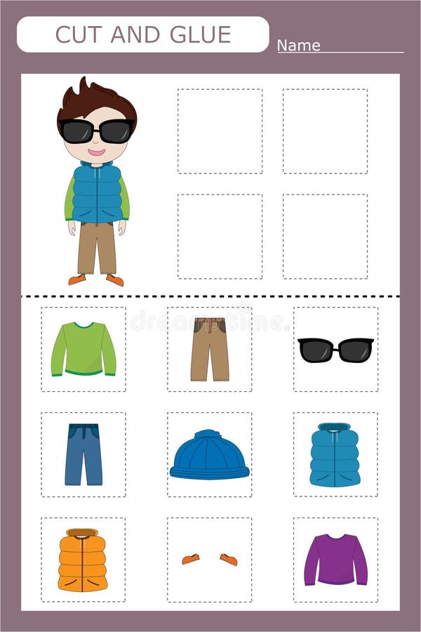 Educational Game for Children Stock Illustration - Illustration of ...