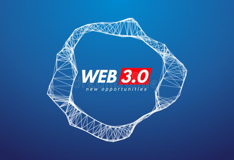Web 3 World Technology Digital Background. Web3 Planet Future Internet ...