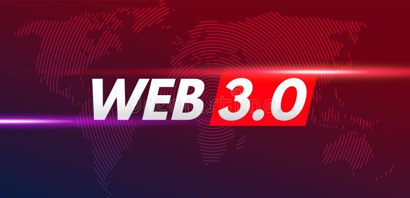 Web 3 World Technology Digital Background. Web3 Planet Future Internet ...