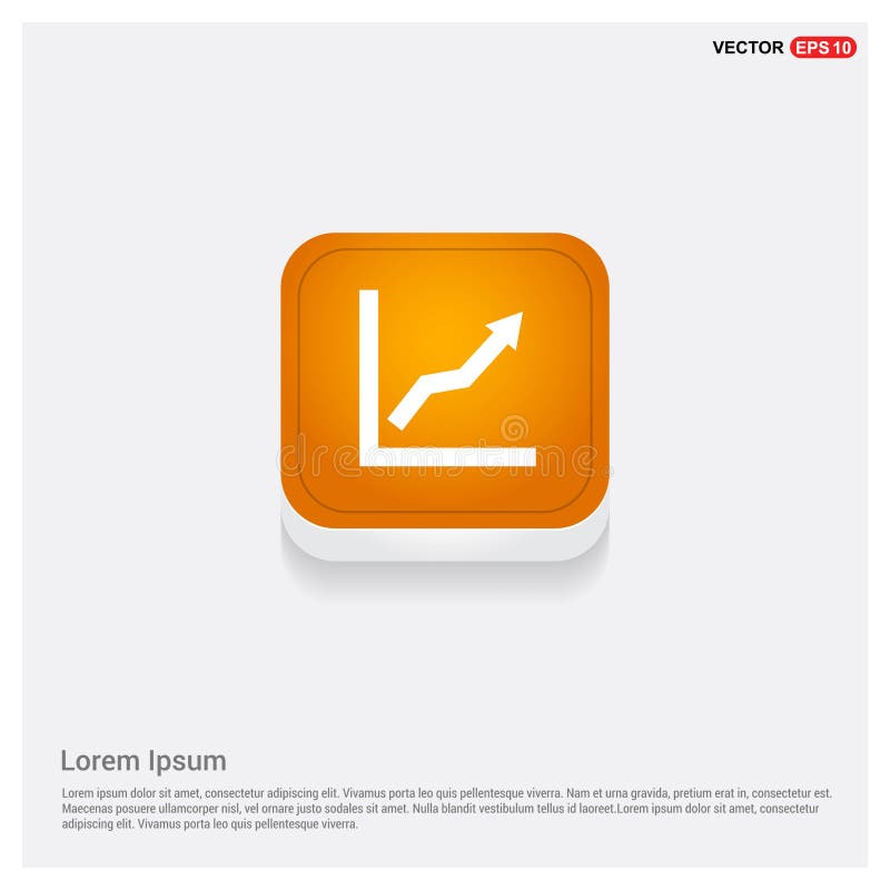 WebArrow Expand Icon, Orange Abstract Web Button Stock Vector ...