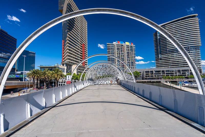 Docklands in Melbourne, Victoria, Australia Stock Image - Image of ...