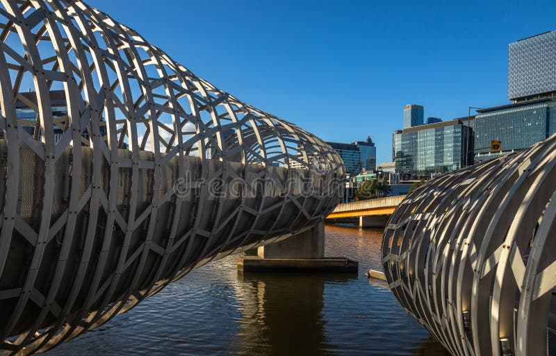 Webb Bridge in Melbourne editorial photography. Image of artistic ...