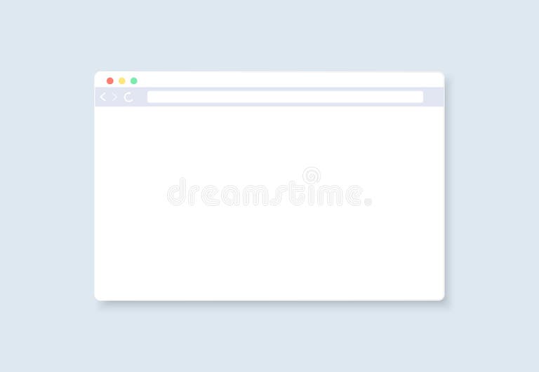 Webbrowser-Fenster Vorlage Im Fenster Leeren Stock Abbildung ...