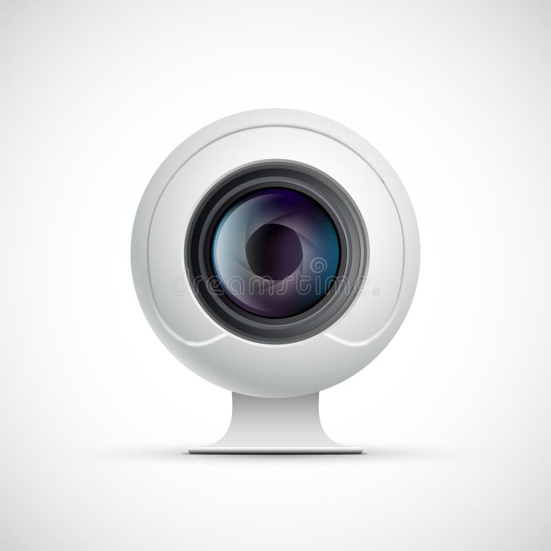 Webcam Isolated White Background Stock Illustrations – 1,893 Webcam ...