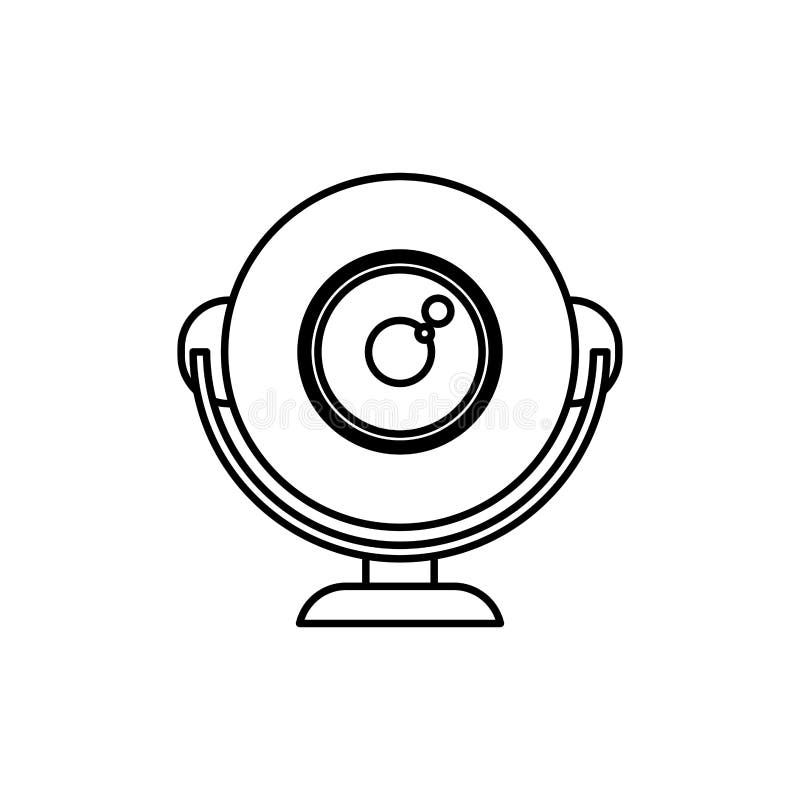 Webcam computer device stock illustration. Illustration of online ...