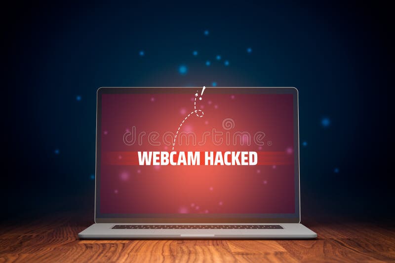 Webcam Hacked Cyber Security Threat Concept Stock Photo - Image of ...