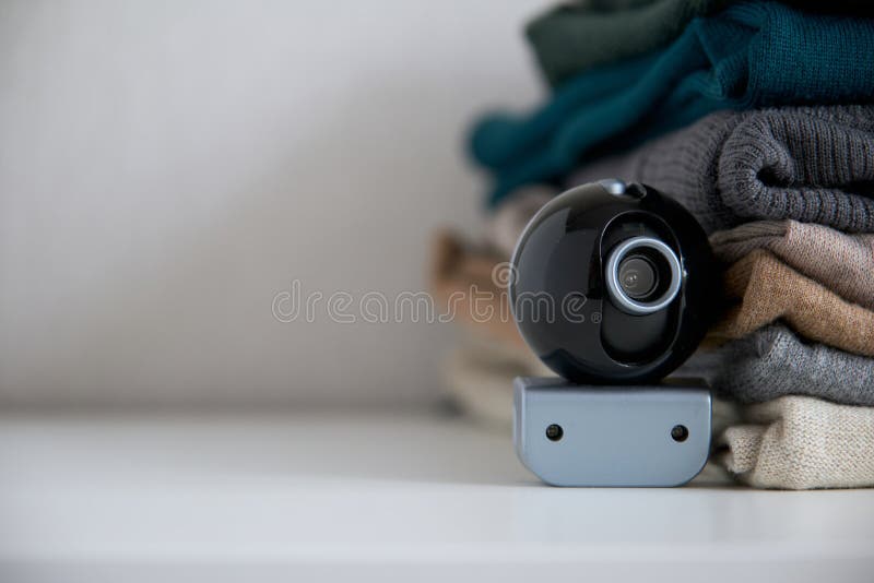 Webcam Hidden in a Stack of Clothes for Covert Surveillance of the ...