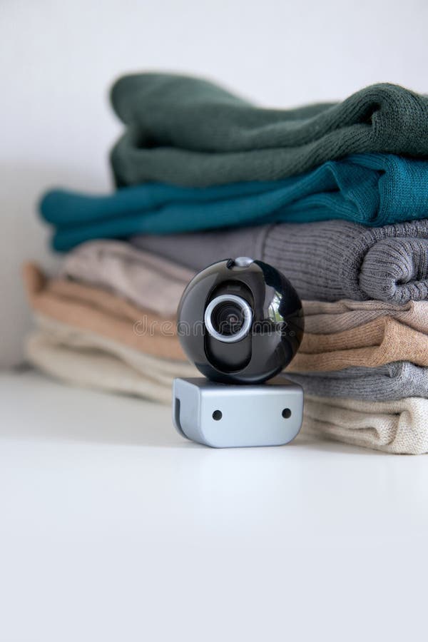 Webcam Hidden in a Stack of Clothes for Covert Surveillance of the ...