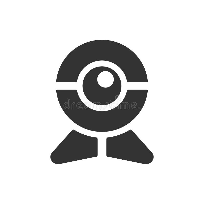 Webcam icon design stock vector. Illustration of observe - 221752432