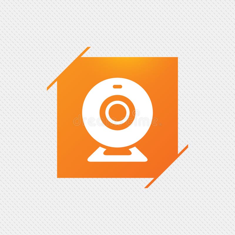 Webcam Sign Icon. Web Video Chat Symbol Stock Illustration ...