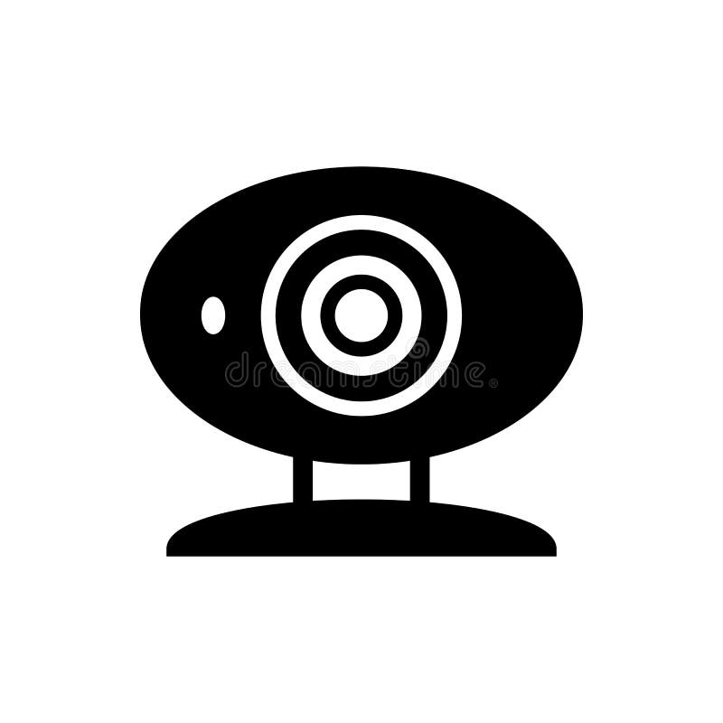 Webcam sign icon stock vector. Illustration of sign - 262412875