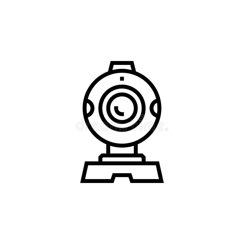 Webcam Vector Icon. Computer Component Icon Outline Style. Perfect Use ...