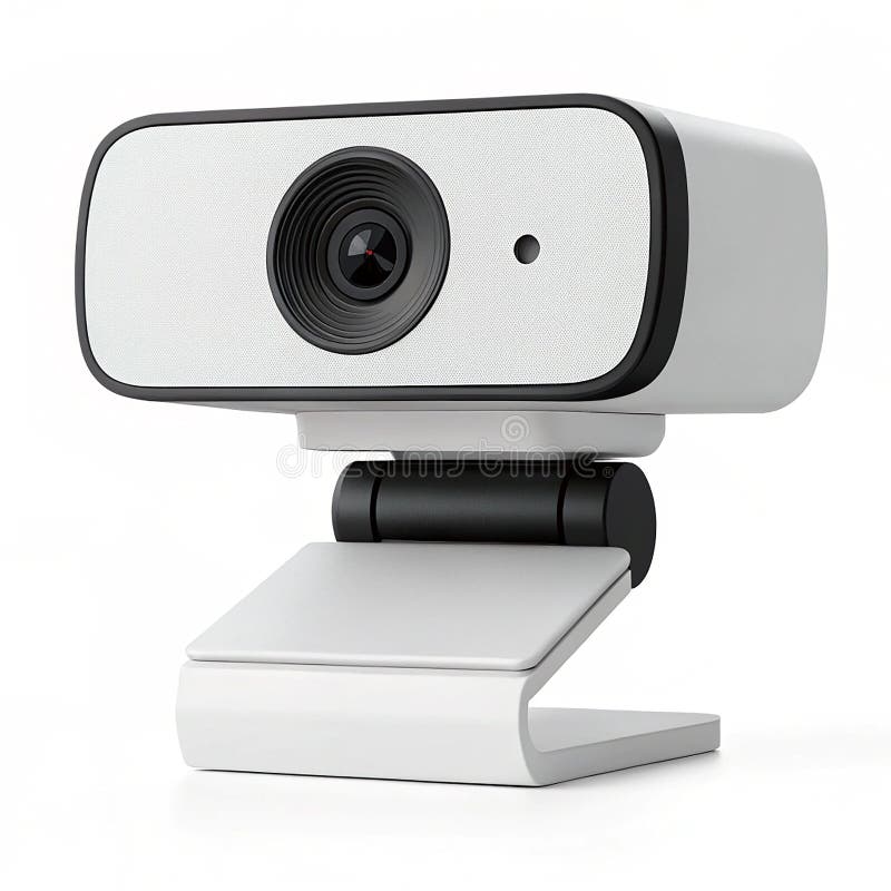 Webcam on white background stock illustration. Illustration of video ...