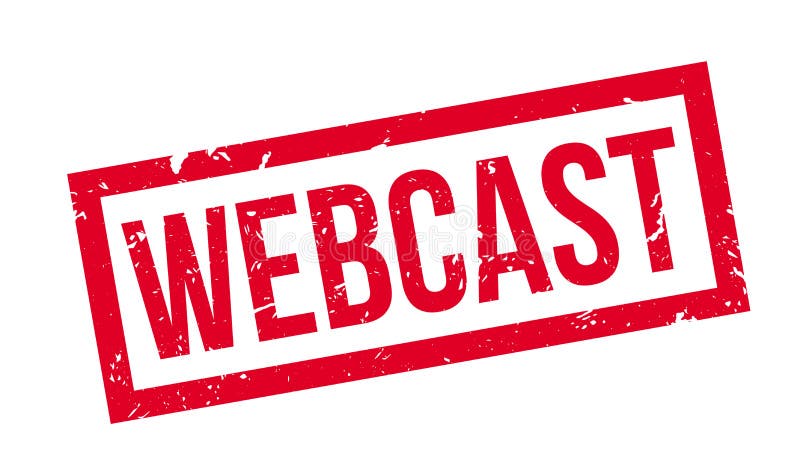 Webcast rubber stamp stock illustration. Illustration of sign - 83186670