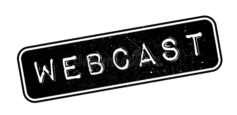 Webcast rubber stamp stock illustration. Illustration of stream - 83187129